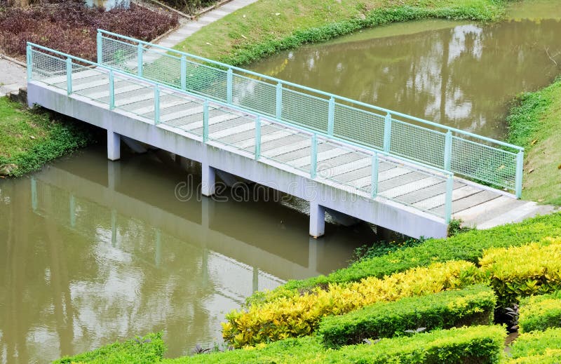 Old green bridge stock photo. Image of botanical, outdoor - 16442170