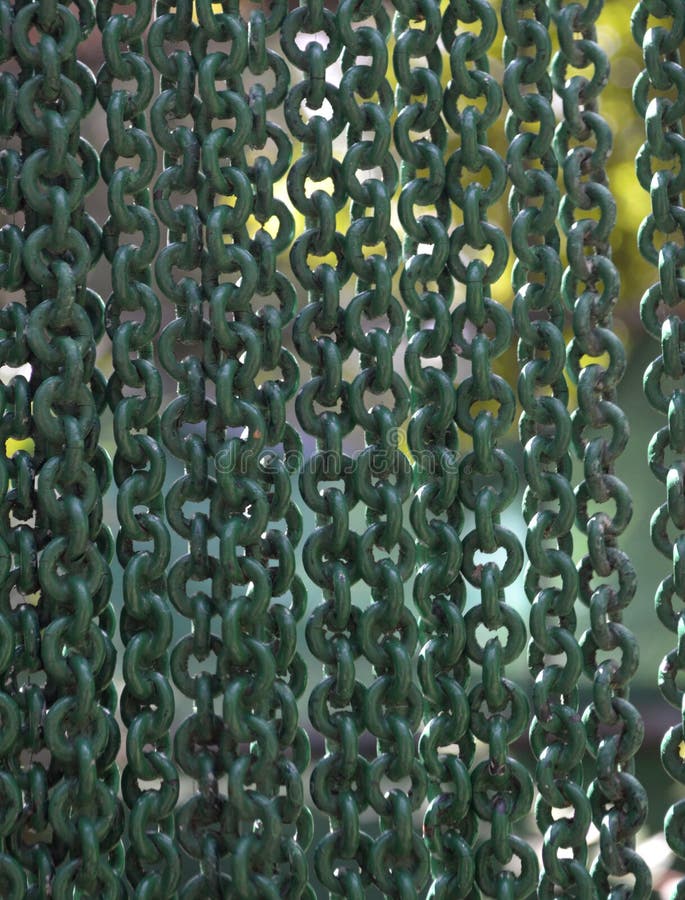 Old Green Chain Wall Texture Stock Image - Image of decoration, macro ...