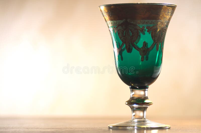 Old green goblet stock image. Image of clear, christmas - 67859651