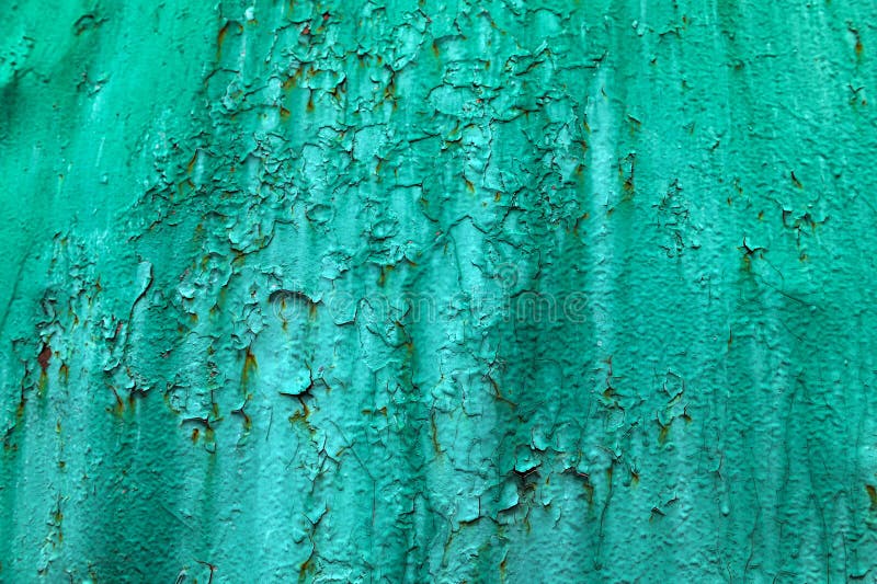 Old Green Paint on Metal with Rust Stock Photo - Image of scratched ...