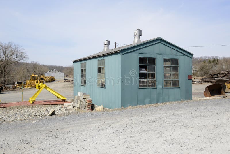 Old green shed stock photo. Image of small, gravel, garage - 30459416