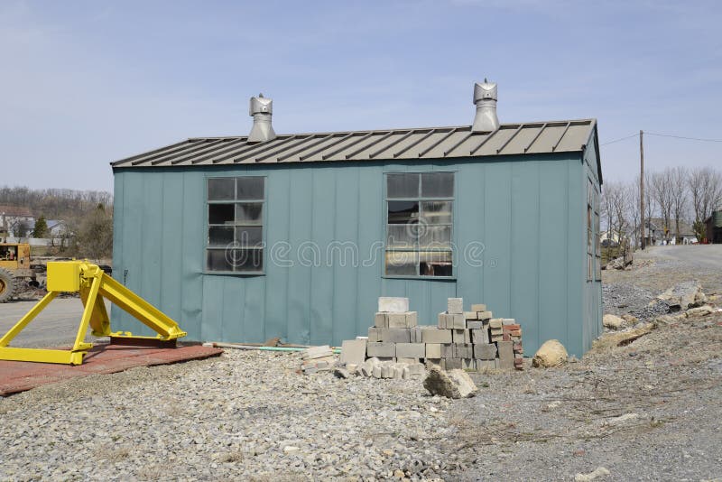 Old green storage shed stock photo. Image of aged, construction - 30510064