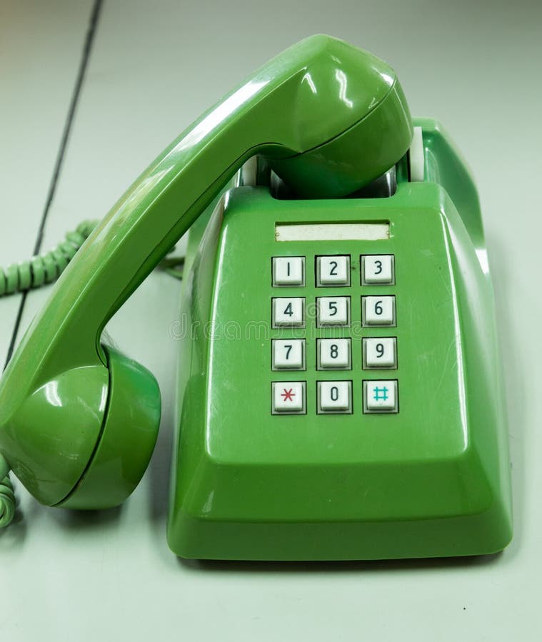 Old green telephone stock image. Image of retro, communicate - 56222841