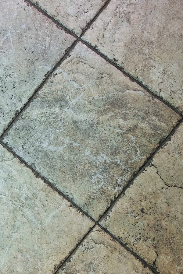 Old Grey Tiles on the Floor. Texture Background Stock Photo - Image of ...