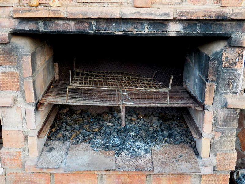 Old grill and barbecue stock image. Image of masonry - 70269437
