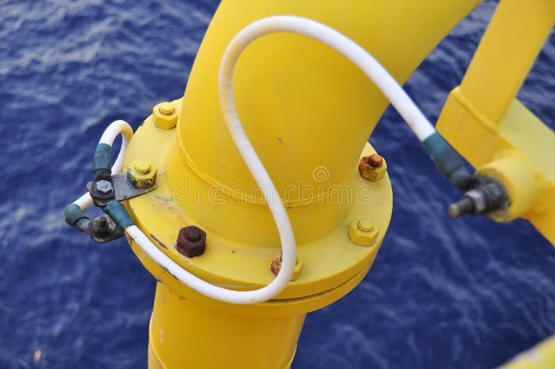 Old Ground Electric Cables with Master Terminal Bar. Stock Photo ...