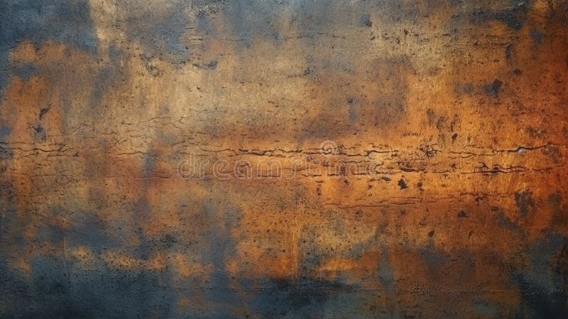 Old Grunge Copper Bronze Rusty Texture Background. Distressed Cracked ...
