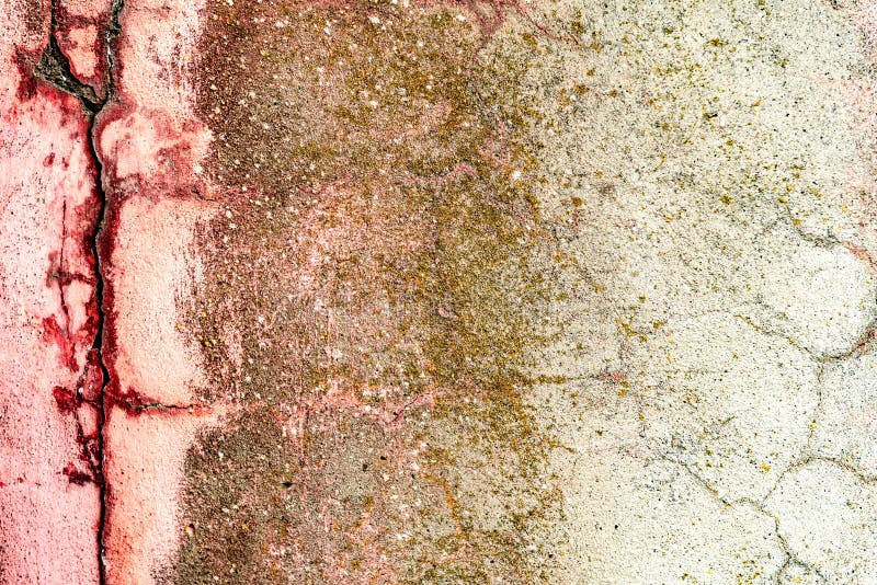 Background Wall with Putty Painted Pink Texture Surface Stock Photo ...