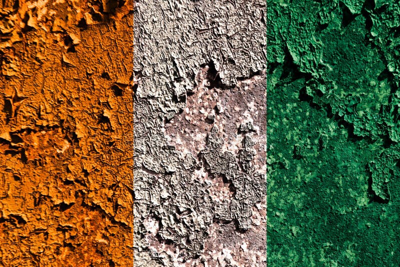 Old Grunge Ivory Coast Background Flag Stock Illustration ...