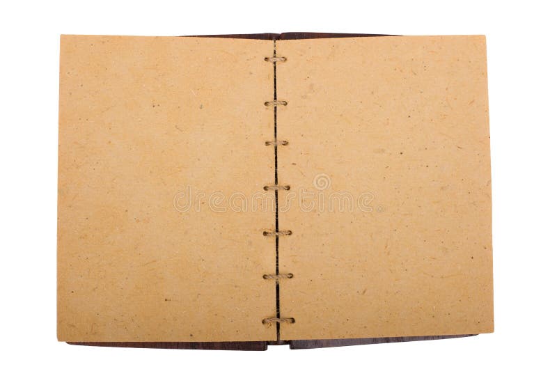 Open Old Blank Book Isolated on White. Stock Photo - Image of empty ...