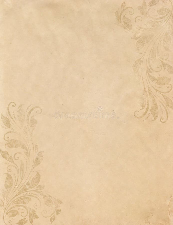 Old Grunge Paper With Vintage Victorian Style Royalty Free Stock ...