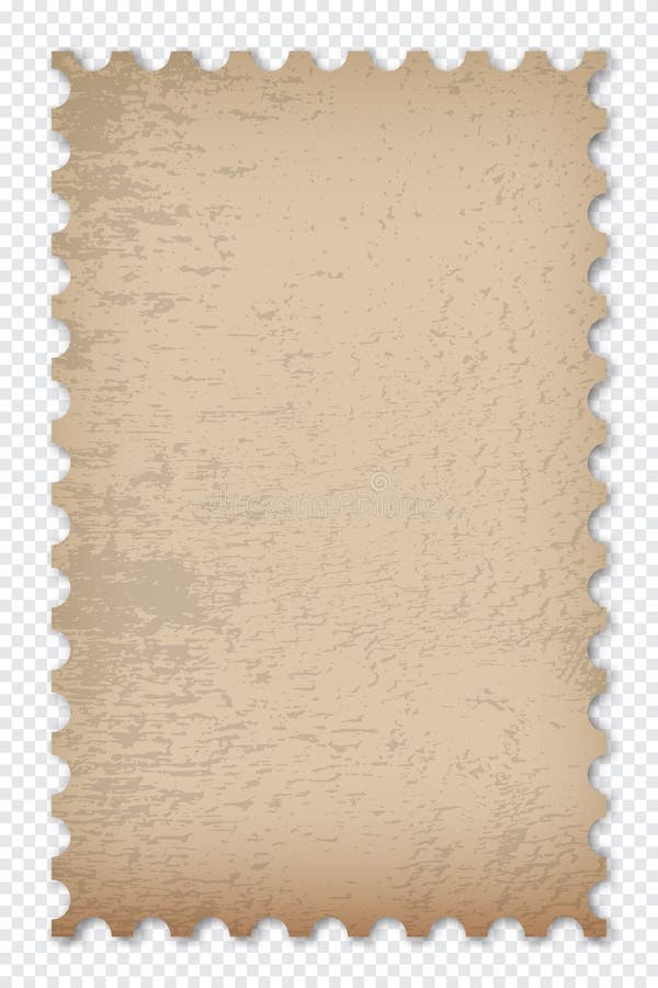 Old Grunge Postage Stamp. Clean Postage Stamp Template. Postage Stamp ...