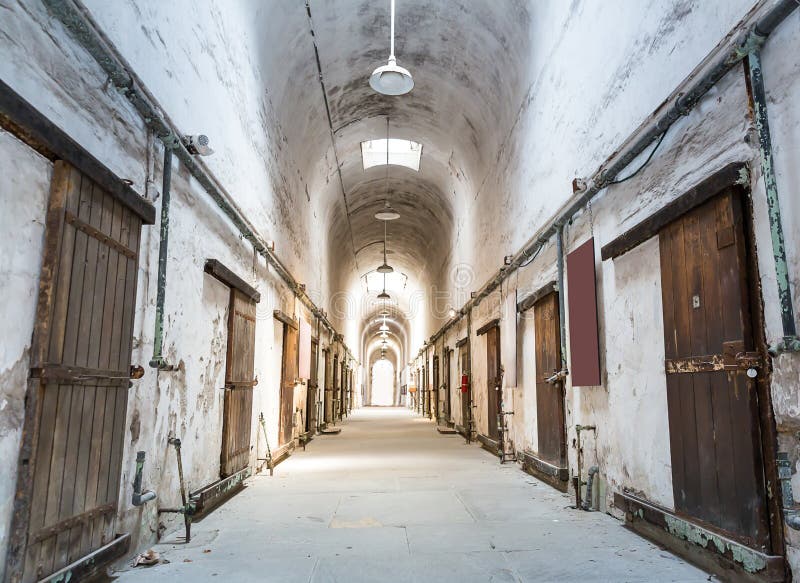 Old grunge prison. stock photo. Image of interior, building - 84107452