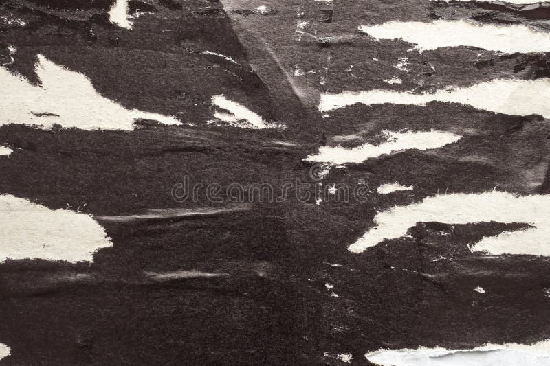 Old Grunge Ripped Torn Black Paper Poster Surface Texture Background ...