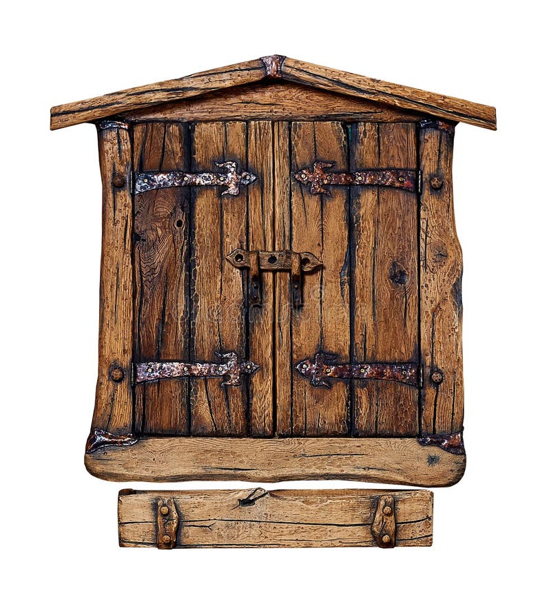 Old Grunge Wooden Window Frame Stock Image - Image of exterior ...