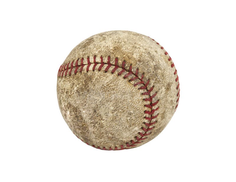 Old baseball stock photo. Image of ripped, color, leather - 9428008