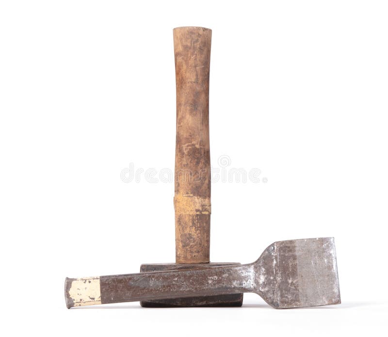 Old Grungy Chisel for Stone Works Stock Photo - Image of closeup ...