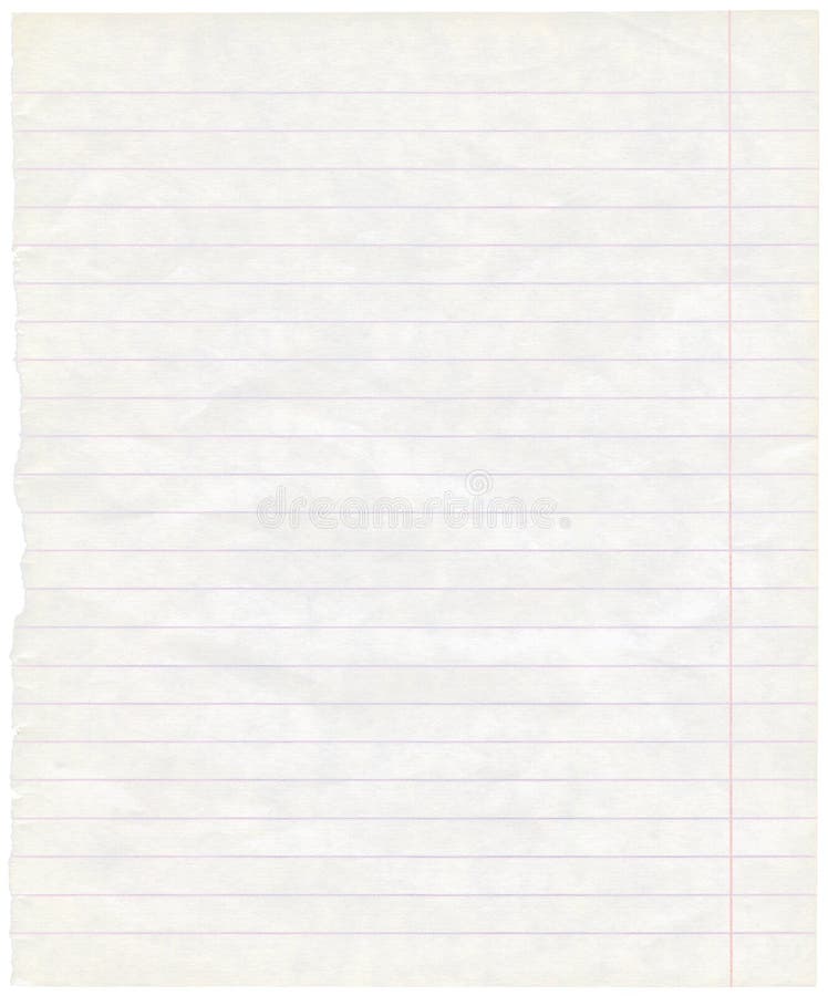 Old Grungy Lined Exercise Note Paper Texture Stock Photo - Image of ...