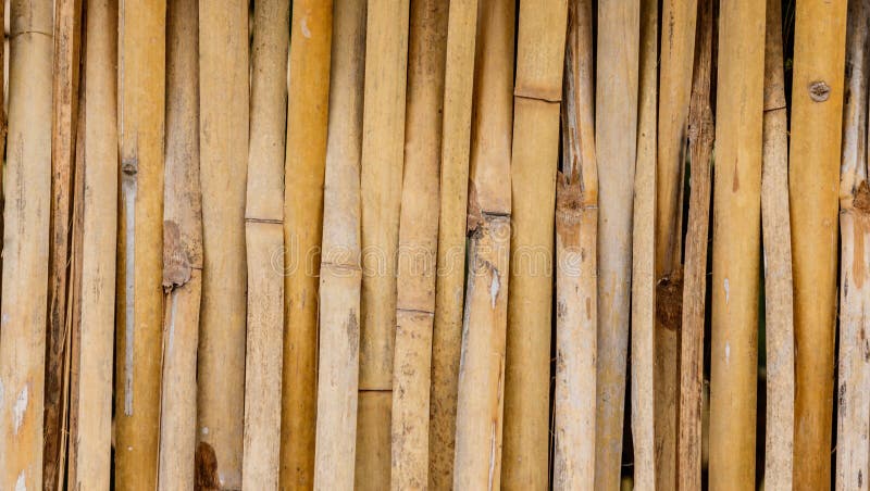 Old Grungy Thai Handcraft of Bamboo Weave Pattern Fence. Stock Image ...