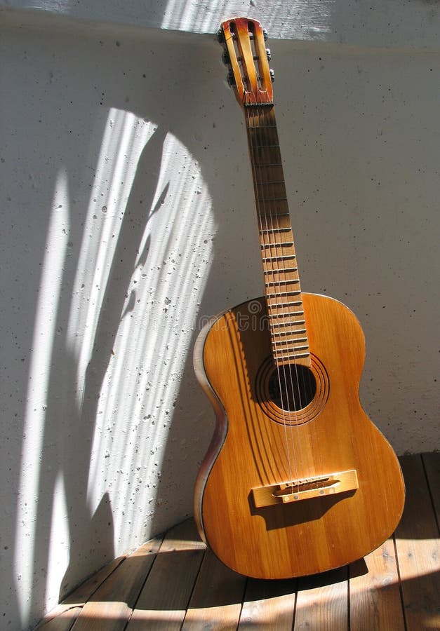Old guitar stock image. Image of yellow, music, classic - 218613
