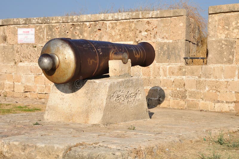 Old gun. stock image. Image of monument, slab, stone - 21176153