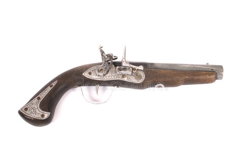 Old-fashioned gun stock image. Image of model, history - 10578003