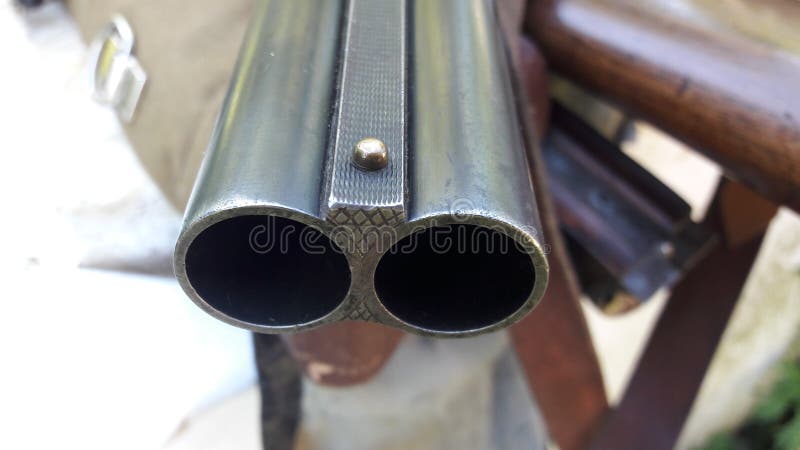 Old gun barrel slope 12mm stock image. Image of slope - 231952337
