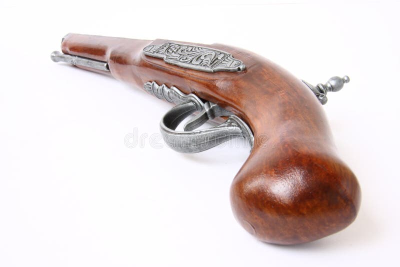 Old gun, pistol stock photo. Image of caliber, retro, danger - 6232528