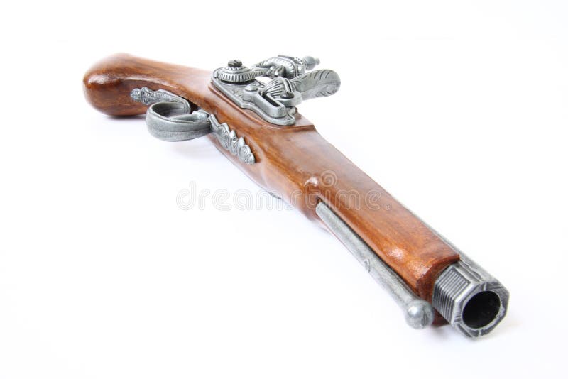 Old gun, pistol stock image. Image of museum, military - 6232529