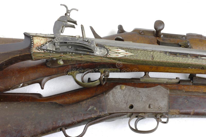 Old guns stock image. Image of handmade, shoot, rifles - 19232279