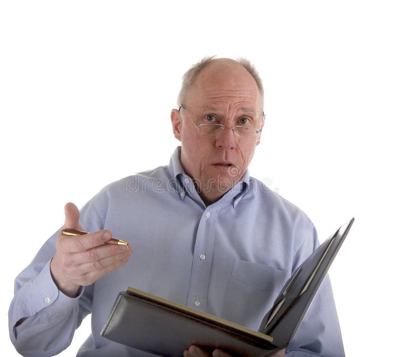 Old Guy Explaining Estimate Picture. Image: 5269027