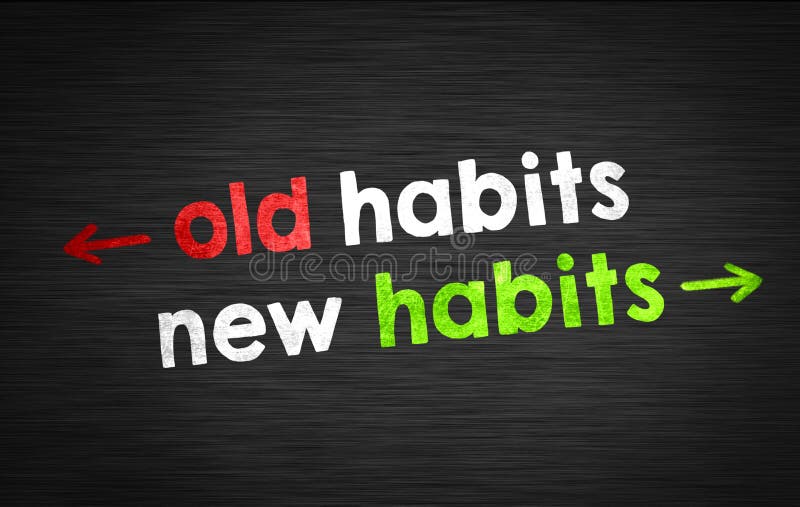 Old Habits New Habits Stock Illustrations – 107 Old Habits New Habits ...