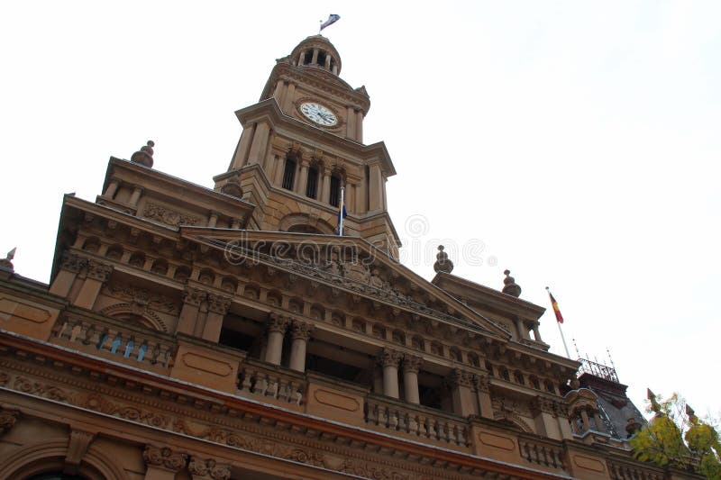 Old Hall (town Hall) in Sydney - Australia Stock Image - Image of ...