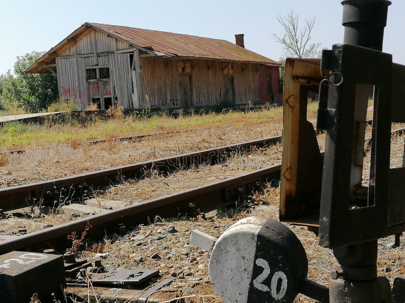 Old halt stock image. Image of halt, city, train, corabia - 198075301