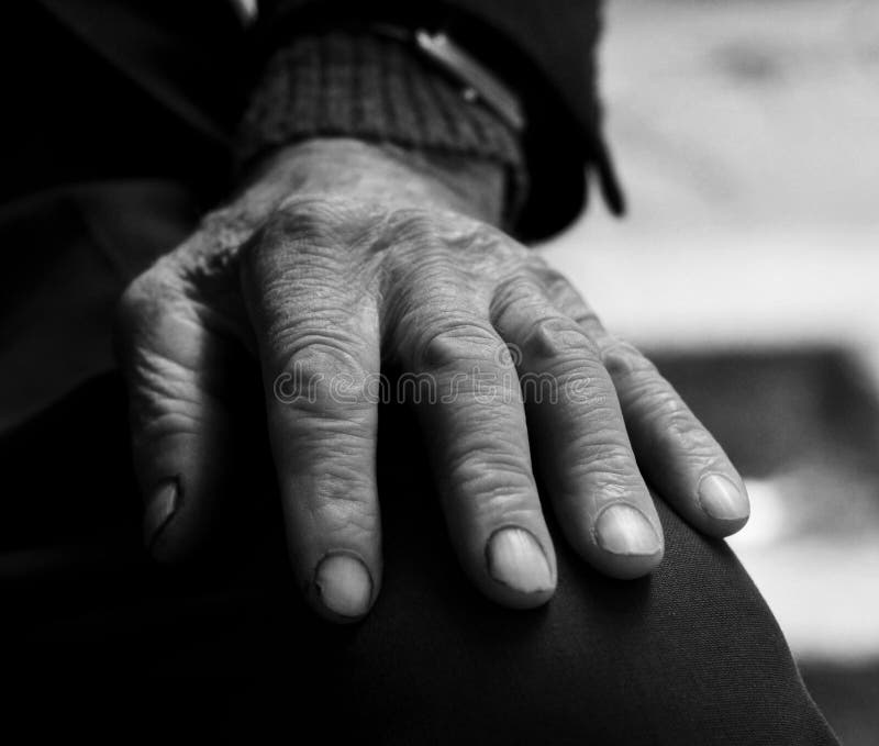 Old hand close up stock image. Image of senior, tenderness - 14058451