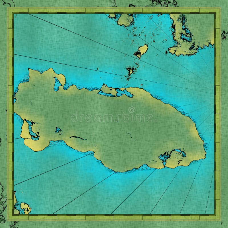 Old hand drawn map stock illustration. Illustration of navigation - 2738125