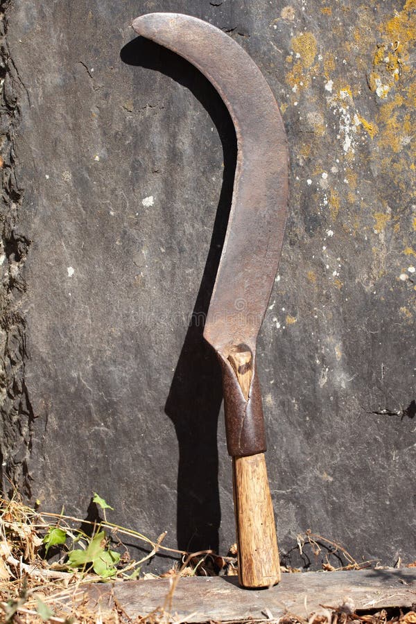 An old sickle stock photo. Image of soil, flooring, footwear - 267743812