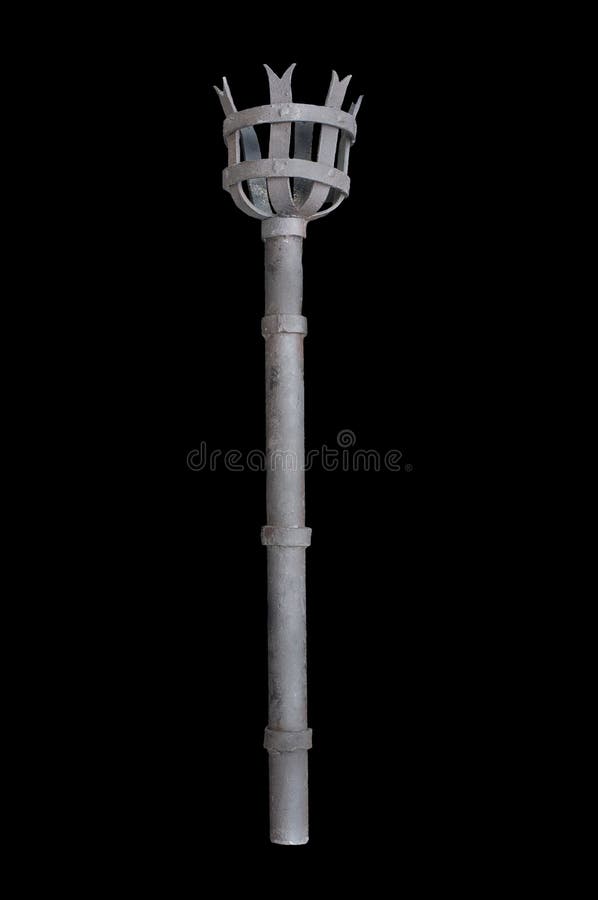 Old hand held iron torch stock photo. Image of country - 240945746