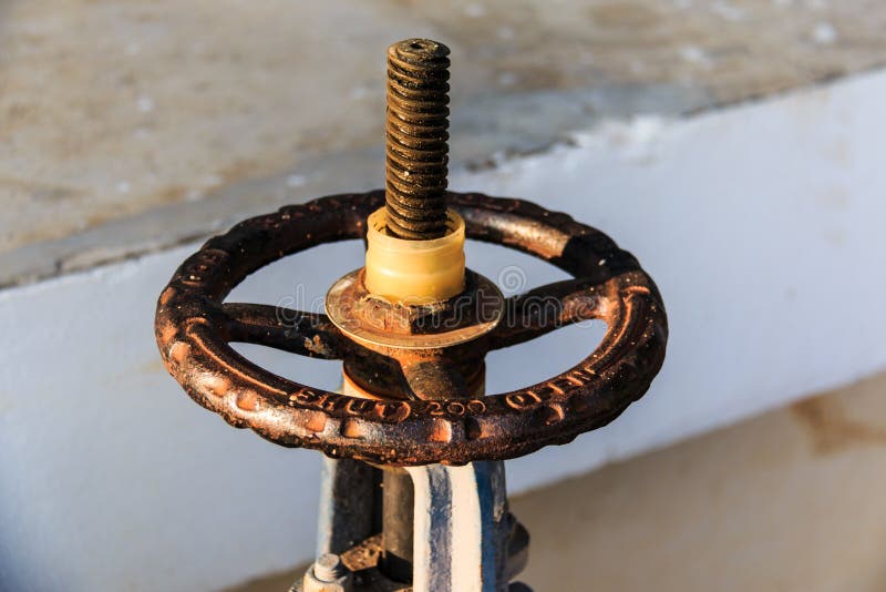 Old hand Wheel stock photo. Image of plumbing, metal - 40048864