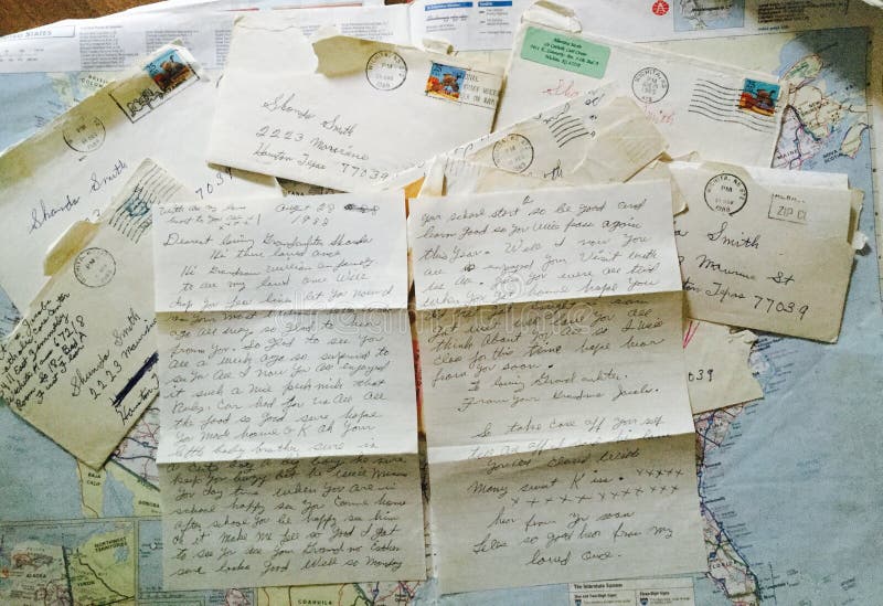 Old hand written letters editorial stock image. Image of letters - 70272479