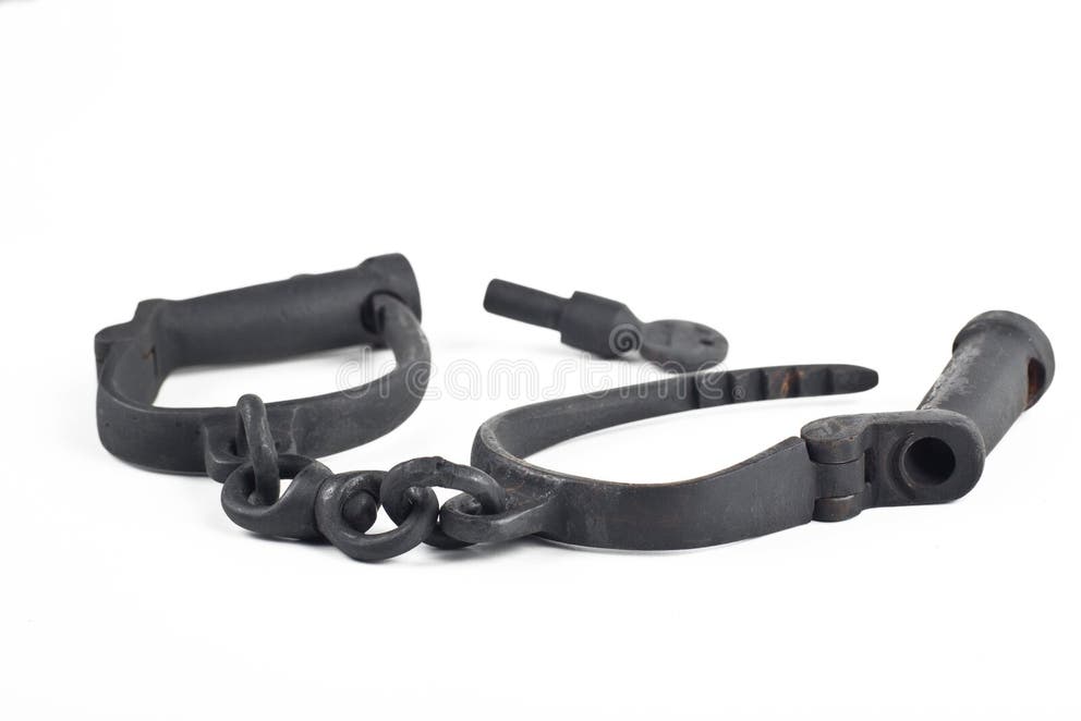 Old handcuffs stock photo. Image of kinky, cuffs, isolated - 23978142