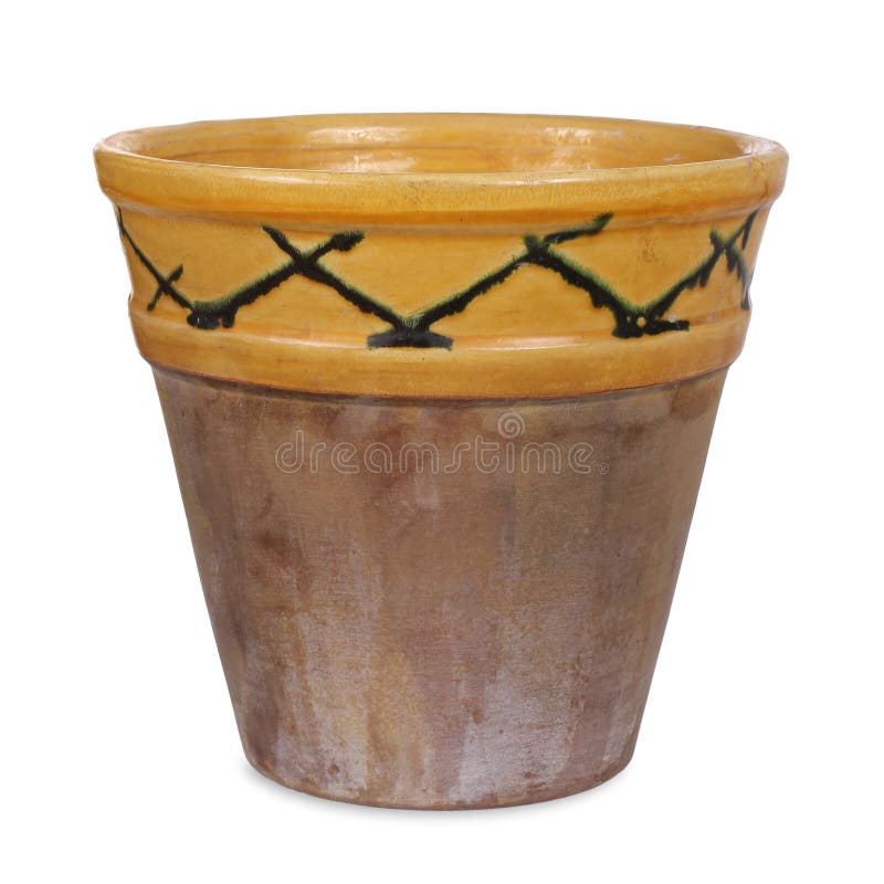 Old handmade flower pot stock photo. Image of garden - 49245652