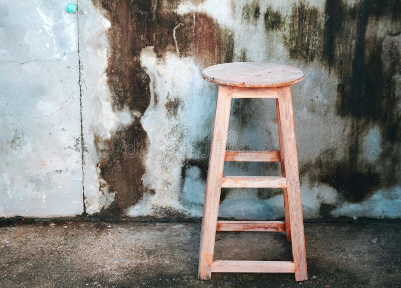 Handmade Stool Wooden Multicolored Patterns. Multicolor Seats of Stock ...