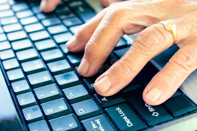 Old hands typing stock photo. Image of communication - 41339798