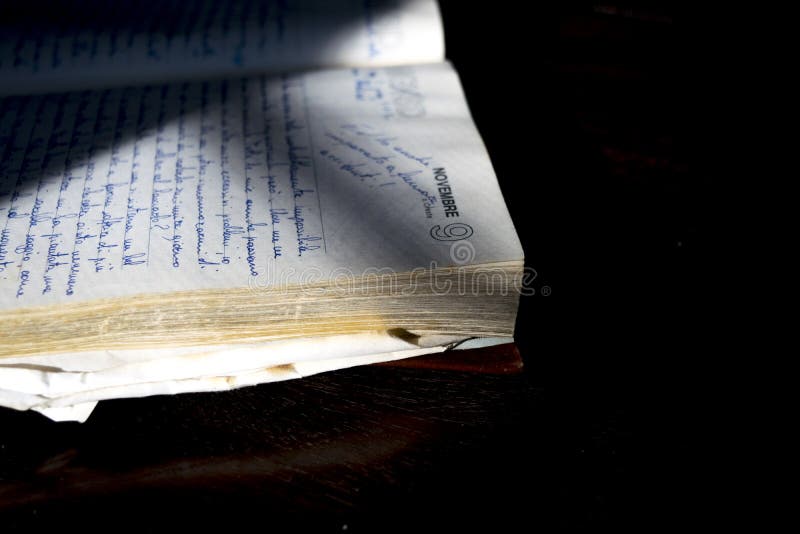 Old handwritten diary stock photo. Image of manuscript - 105647716