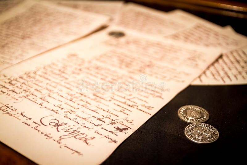 Old handwritten paper stock photo. Image of writing, paper - 57280018