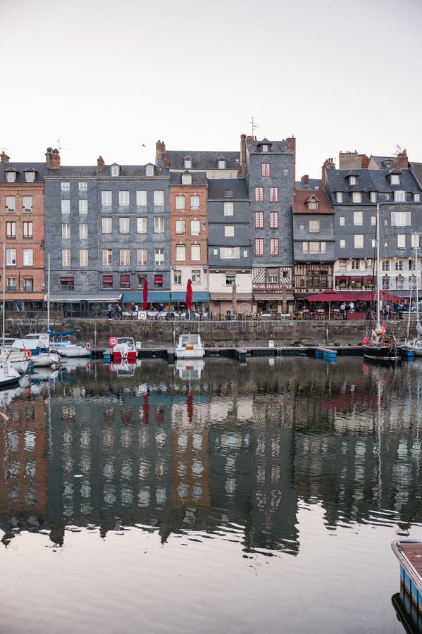 Old Harbour in Honfleur, Normandy, France Editorial Image - Image of ...