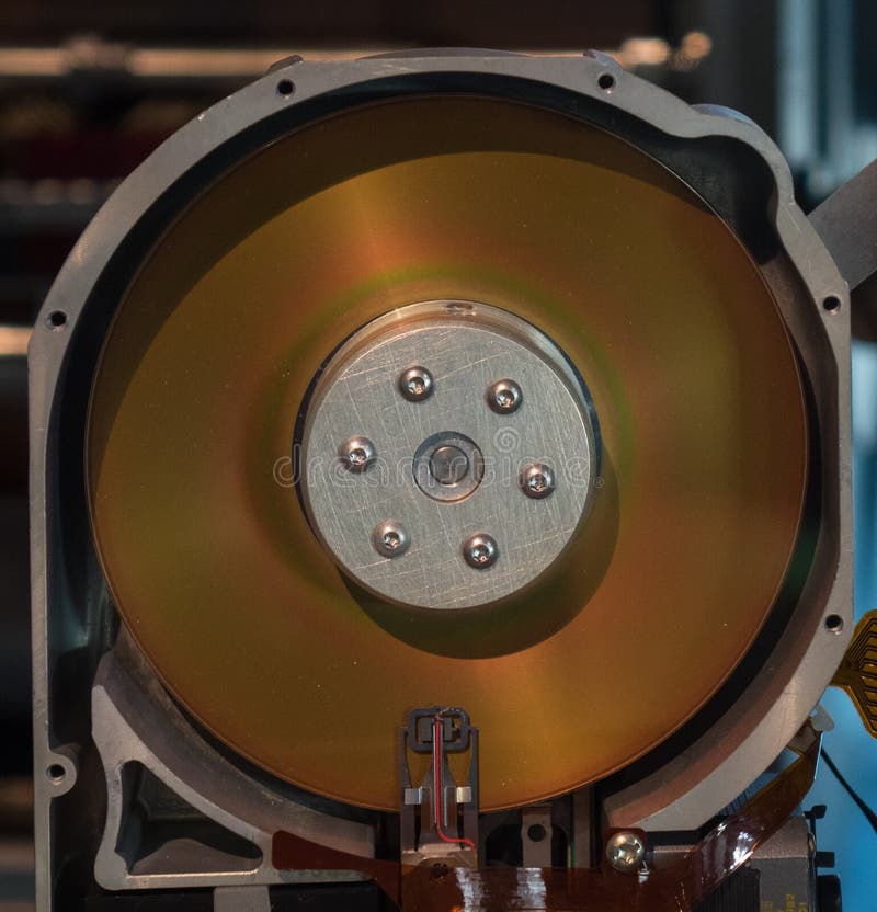 The Old Hard Disk Drive Close Up Stock Image - Image of disk, close ...