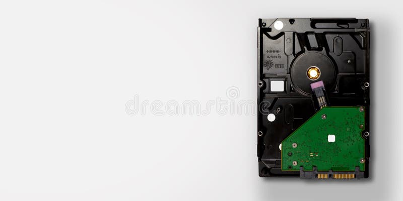 The Old Hard Disk on White Background, Hard Disk Computer. Stock Photo ...