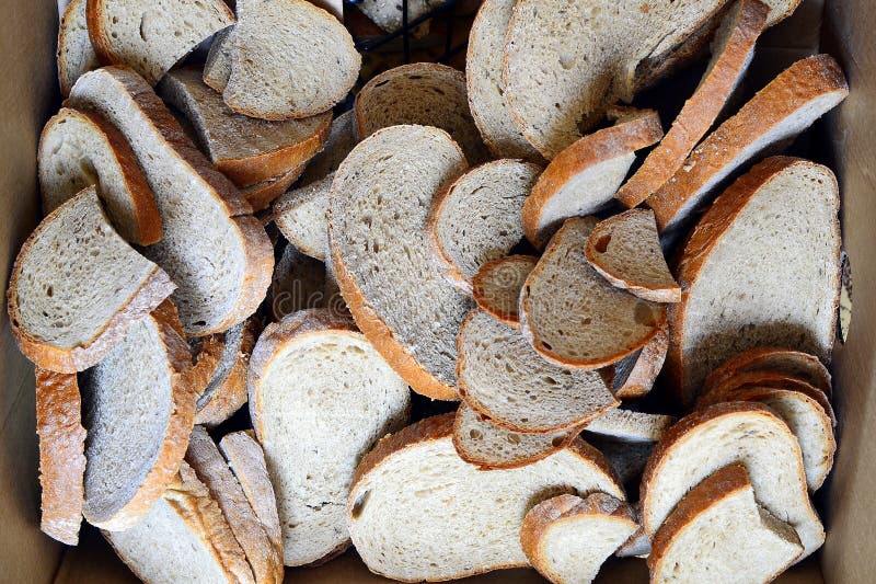 Old hard sliced bread Â stock image. Image of sliced - 193686141